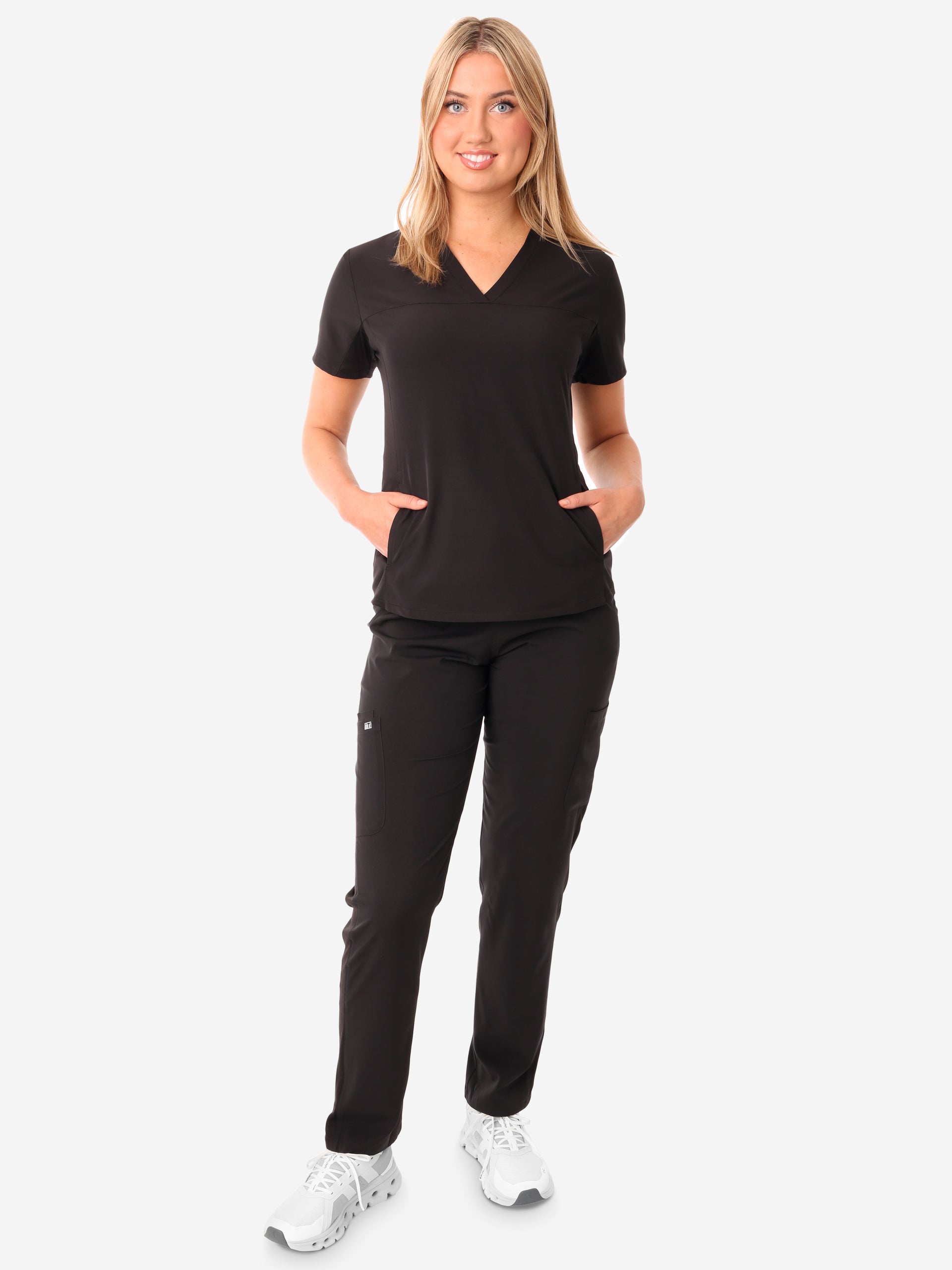 Women's Stash-Pocket Scrub Top | Real Performance Scrubs – TiScrubs