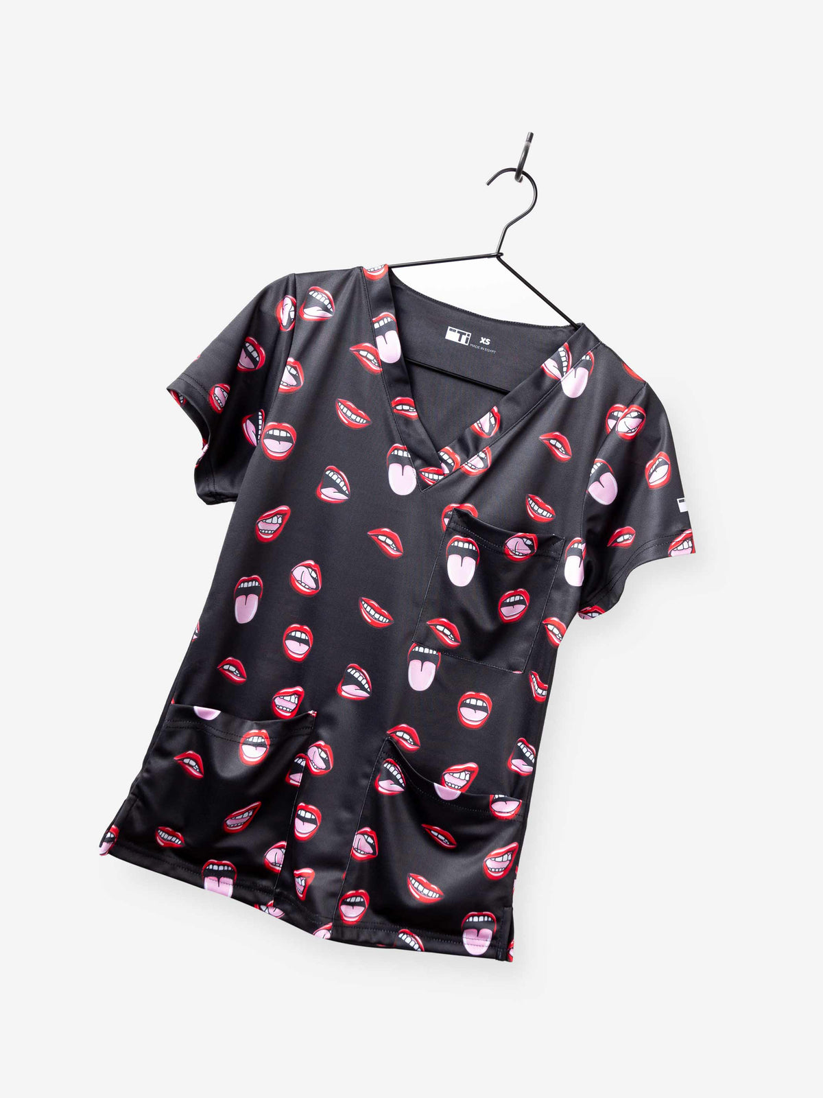 Women's "Fresh Smile" Dental Print Scrub Top | Awesome Print Scrub Tops ...